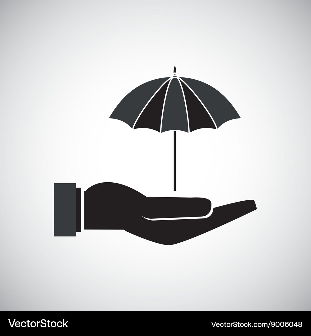 Insurance design safety icon isolated Royalty Free Vector