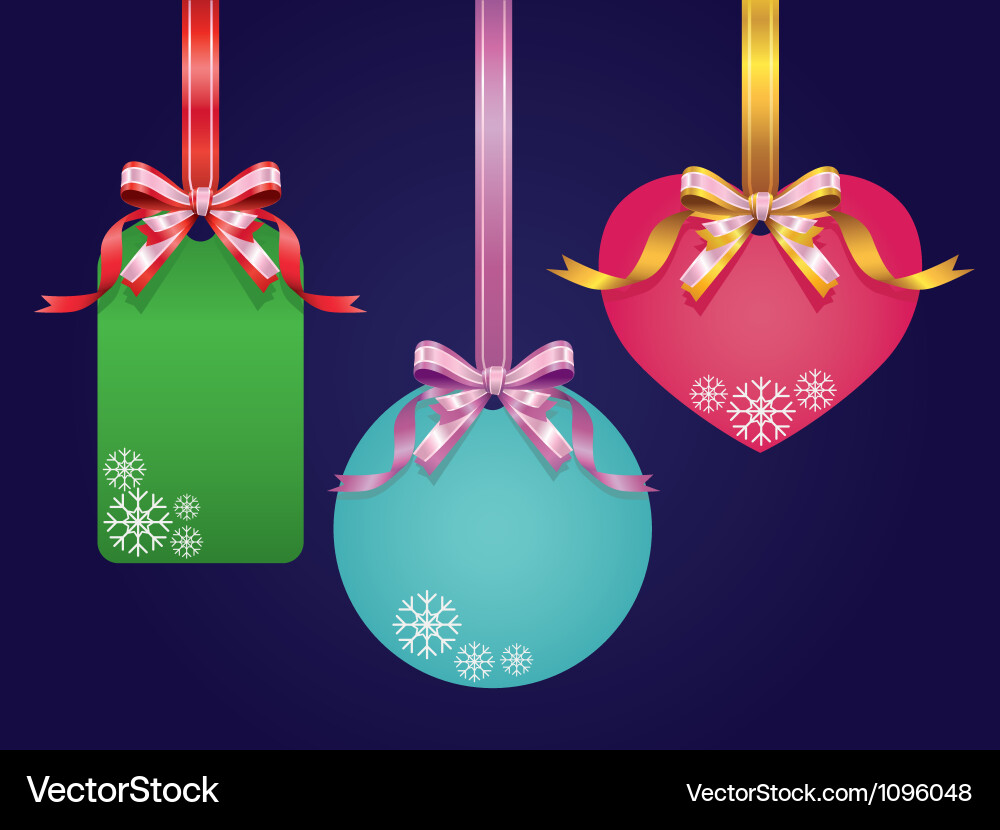 Ribbon and price tags Royalty Free Vector Image