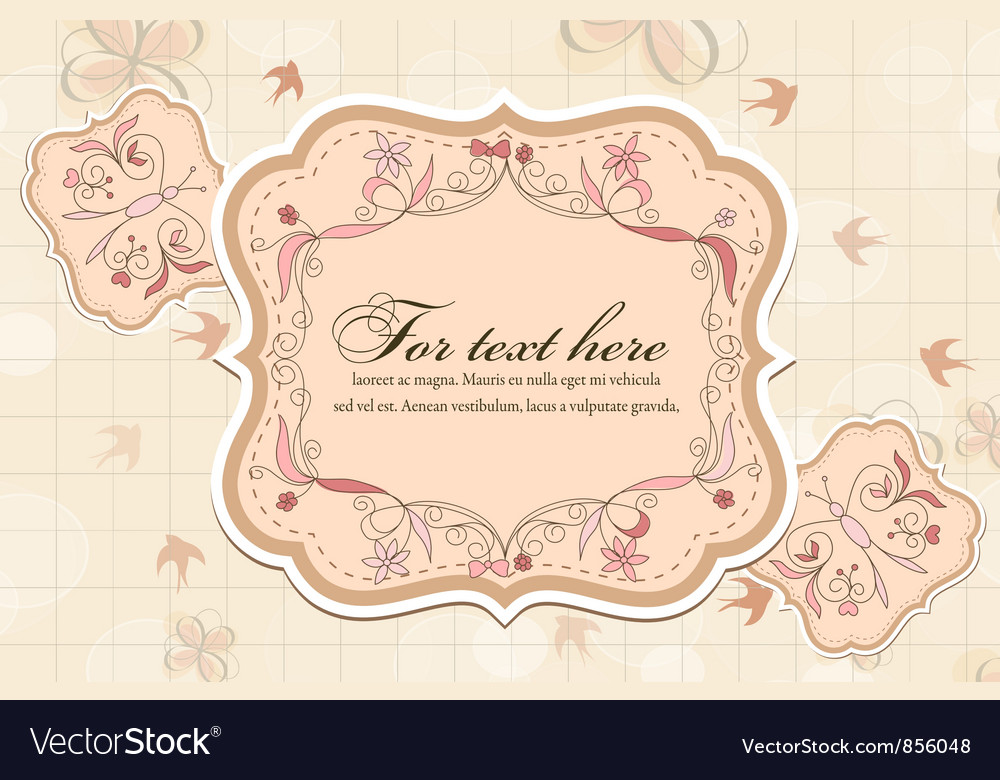 Spring frame Royalty Free Vector Image - VectorStock