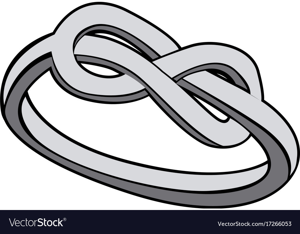 Isolated silver ring Royalty Free Vector Image