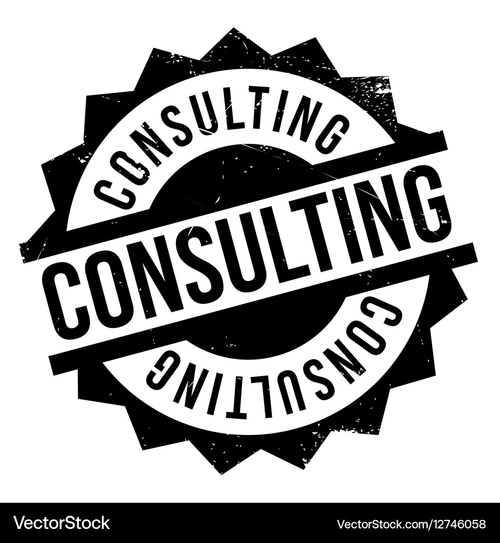 Consulting rubber stamp Royalty Free Vector Image