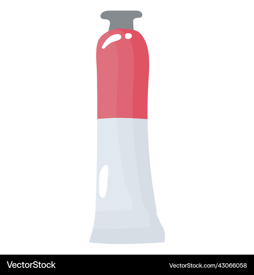 Glossy paint tube Royalty Free Vector Image - VectorStock