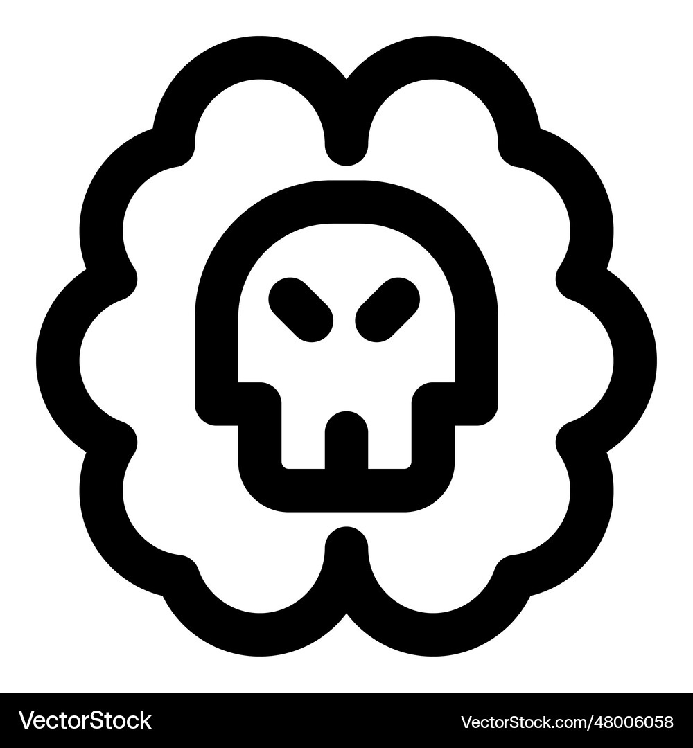 Hacked brain a malfunction in mental state Vector Image