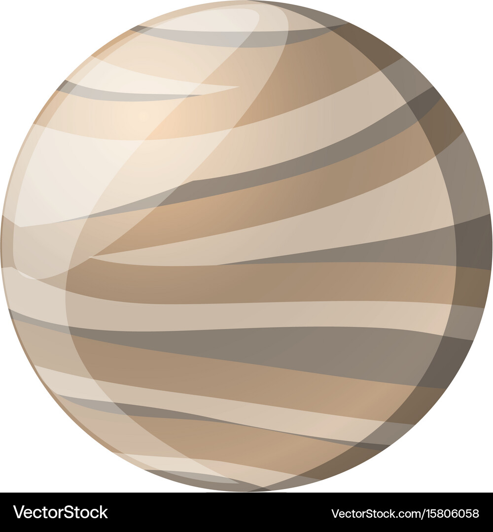Pluto planet isolated Royalty Free Vector Image