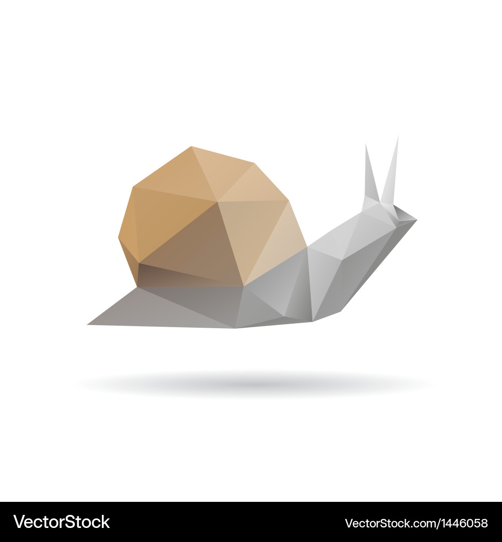 Snail abstract isolated on a white backgrounds Vector Image