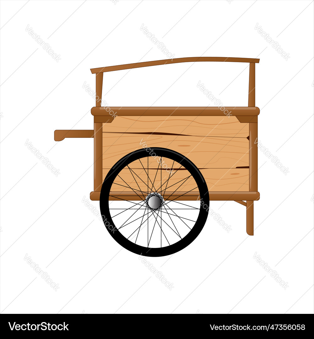 Traditional mercant cart Royalty Free Vector Image