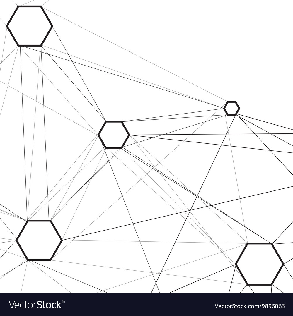 Abstract Molecular Connection Royalty Free Vector Image