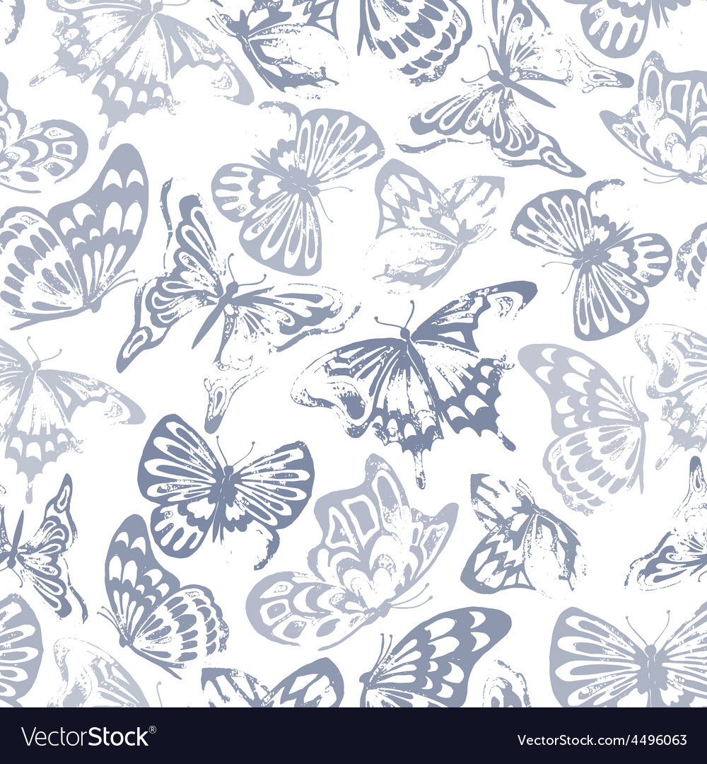Butterfly pattern Royalty Free Vector Image - VectorStock