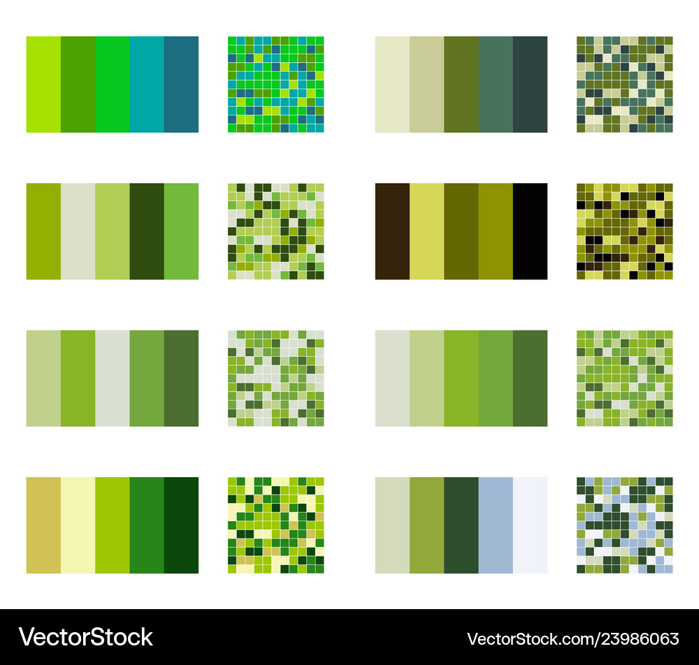 Color palette set background harmony color combos Vector Image