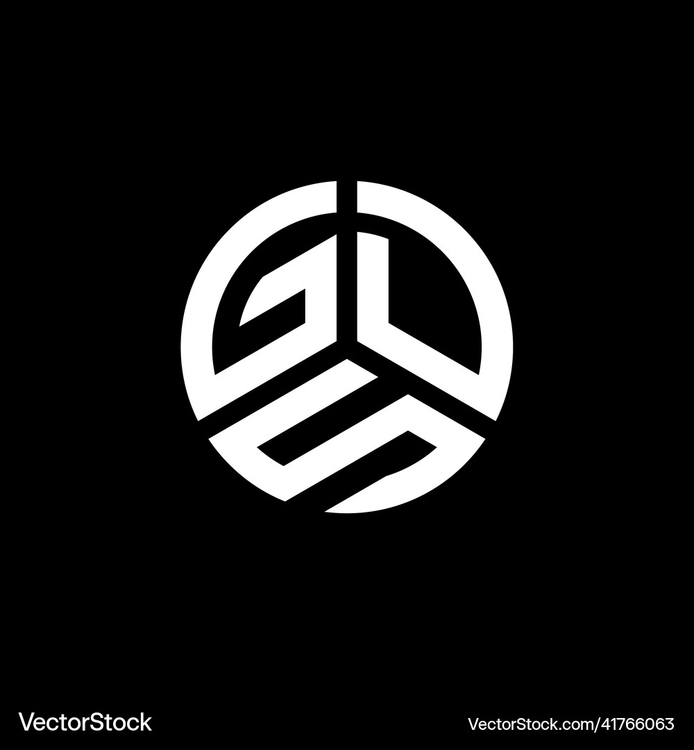 Gds letter logo design on white background Vector Image