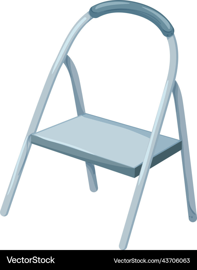 Service step ladder safety cartoon Royalty Free Vector Image