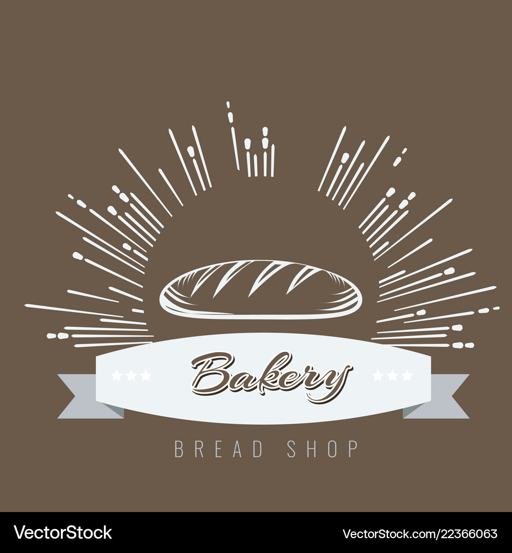 Vintage hand drawn sketch style fresh bread Vector Image