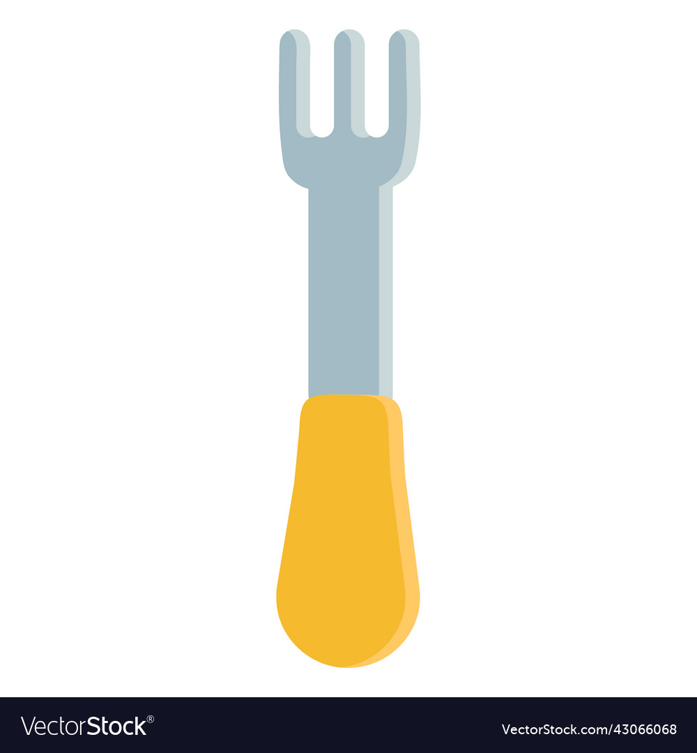 Camping fork flat Royalty Free Vector Image - VectorStock