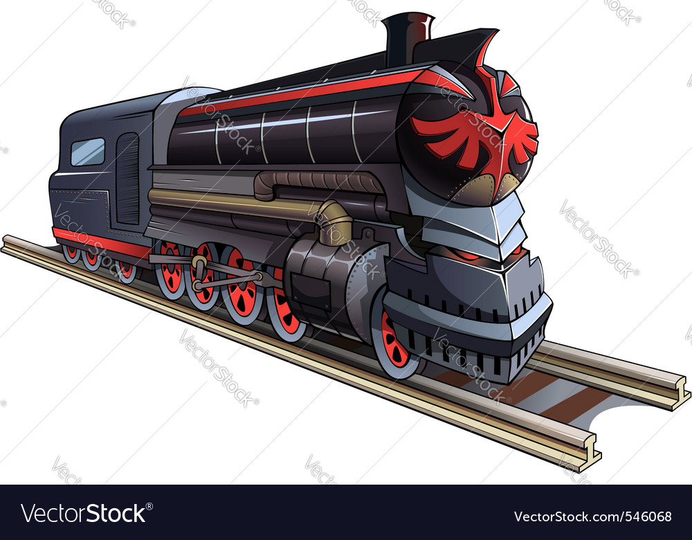 Demonic train Royalty Free Vector Image - VectorStock