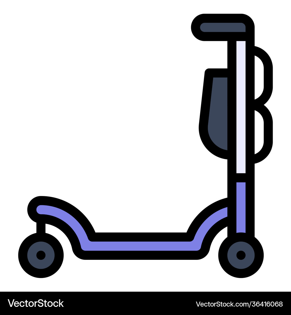 Electric scooter icon transportation related Vector Image