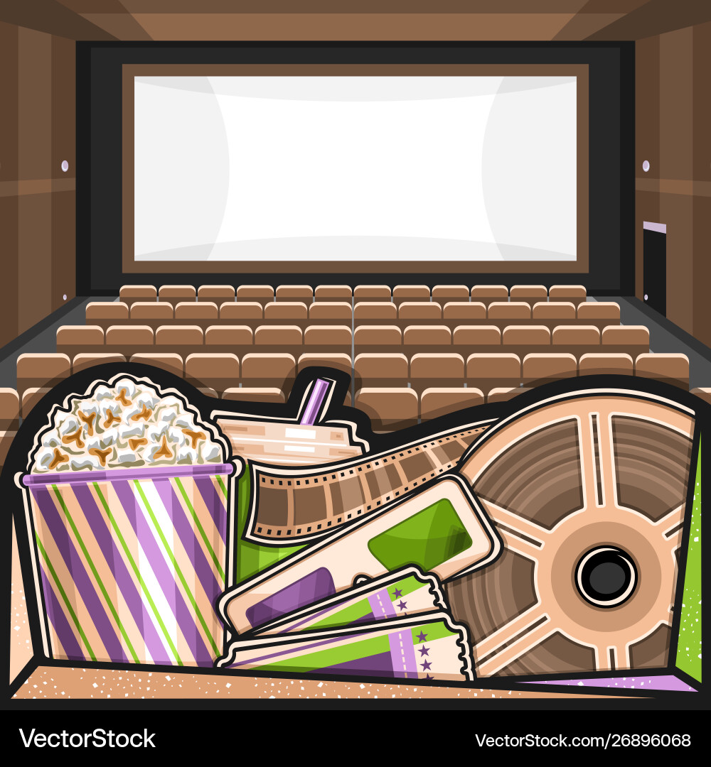 Movie theater Royalty Free Vector Image - VectorStock