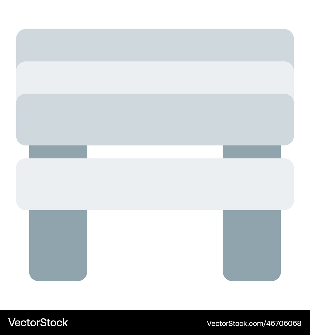 Multiple-person wooden bench for seating Vector Image