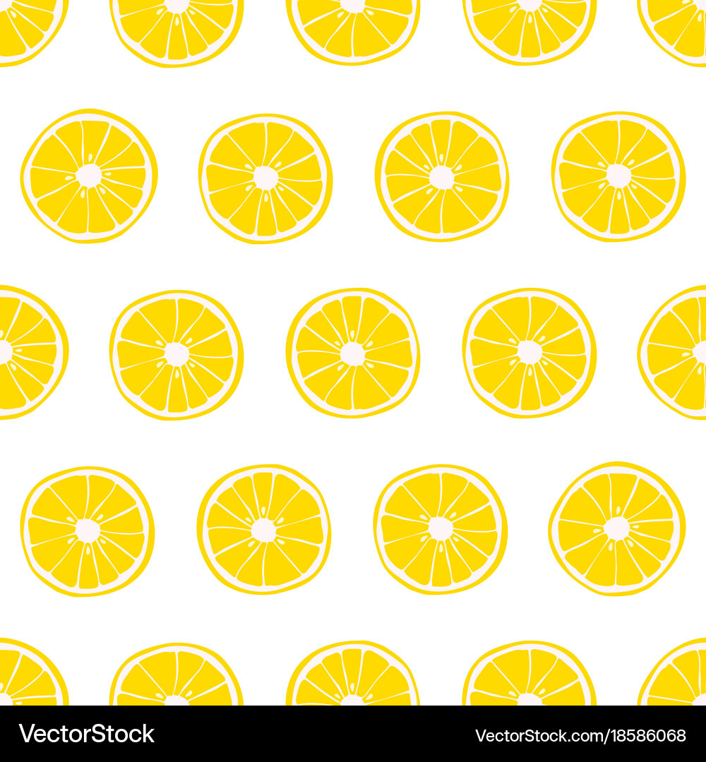 Orange citrus pattern Royalty Free Vector Image