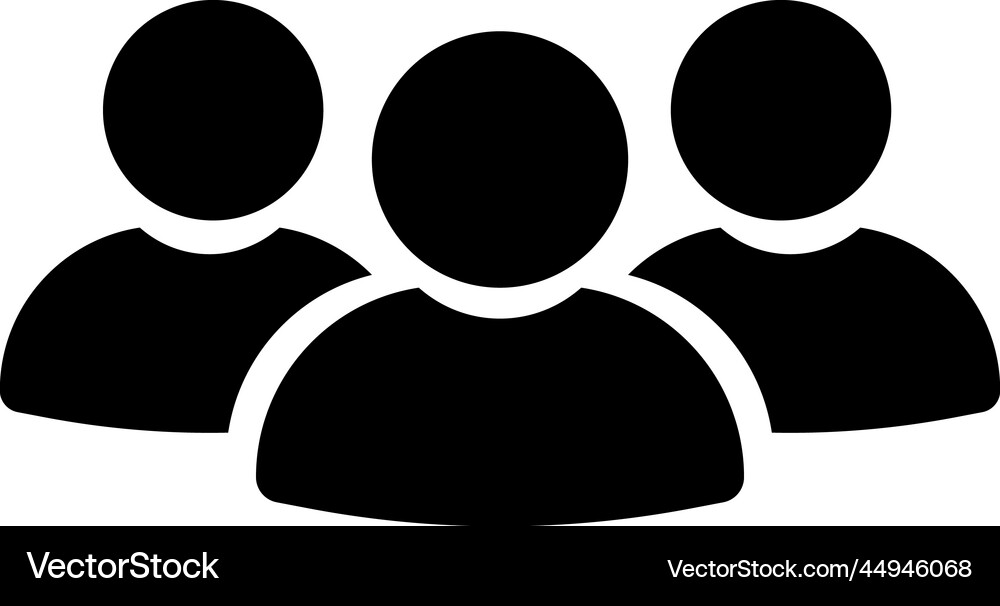 People group icon set team of worker user Vector Image