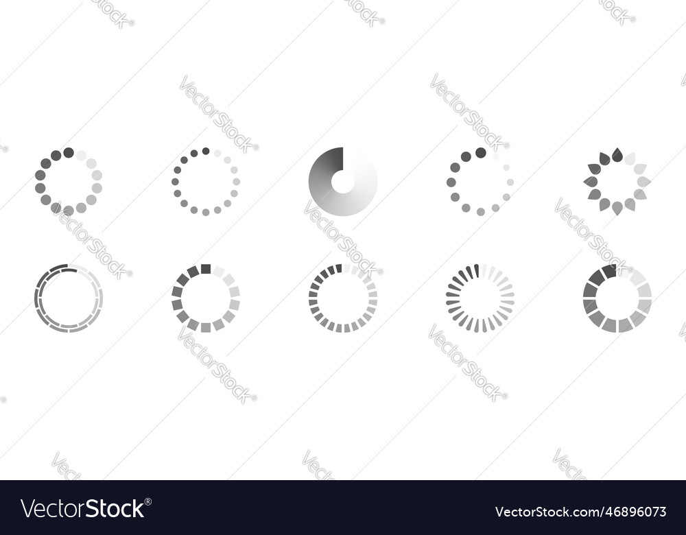 Download signs set load icons data Royalty Free Vector Image