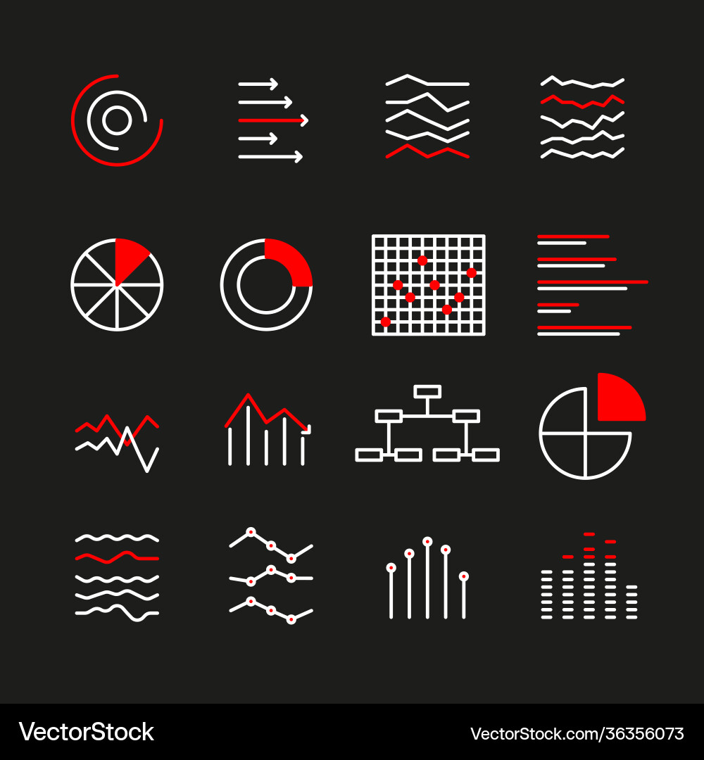 Graphic ratings and charts set Royalty Free Vector Image