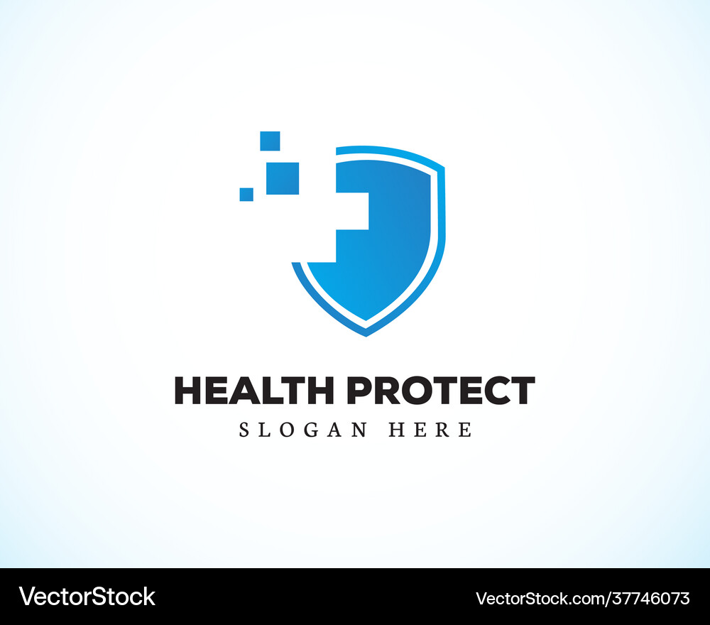 Health protect logo creative symbol Royalty Free Vector