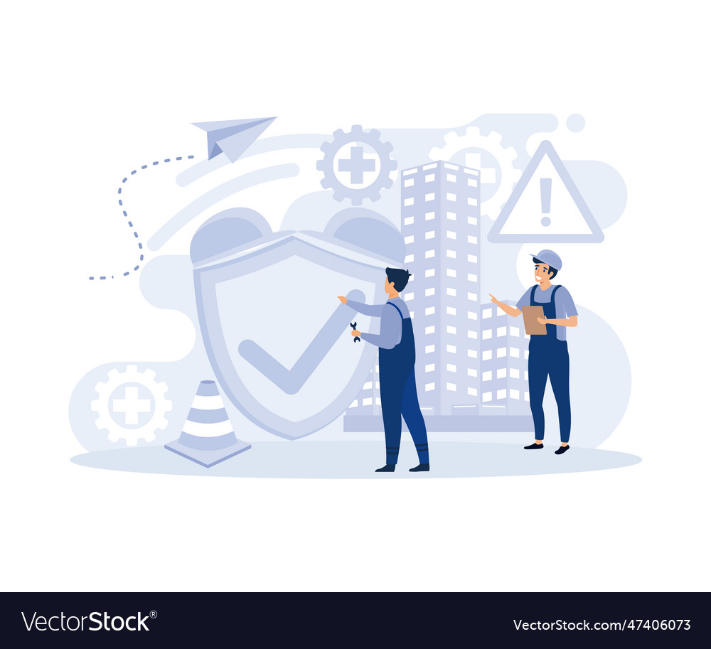 Working environment concept quality work Vector Image Working environment concept quality work Vector Image