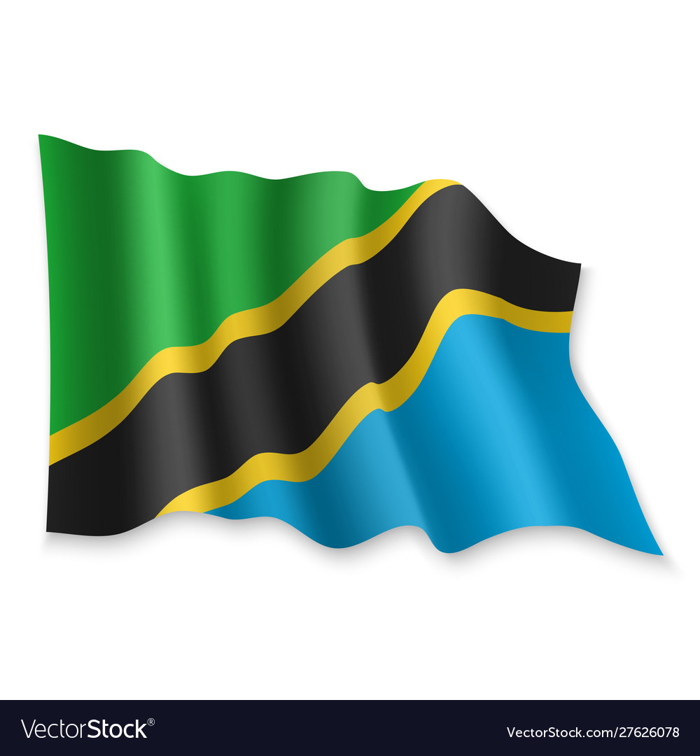 3d waving flag Royalty Free Vector Image - VectorStock