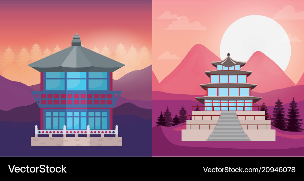 Asia culture design Royalty Free Vector Image - VectorStock