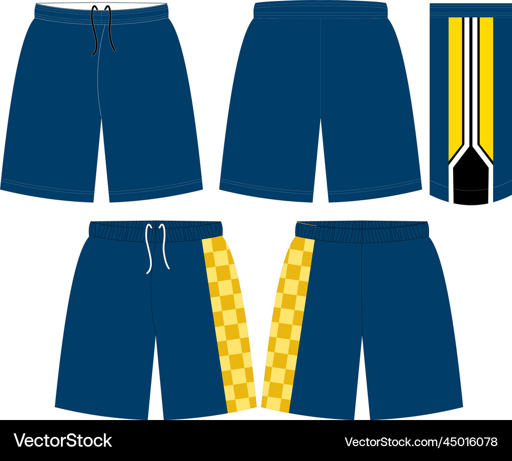 Basketball uniform shorts mock ups template design