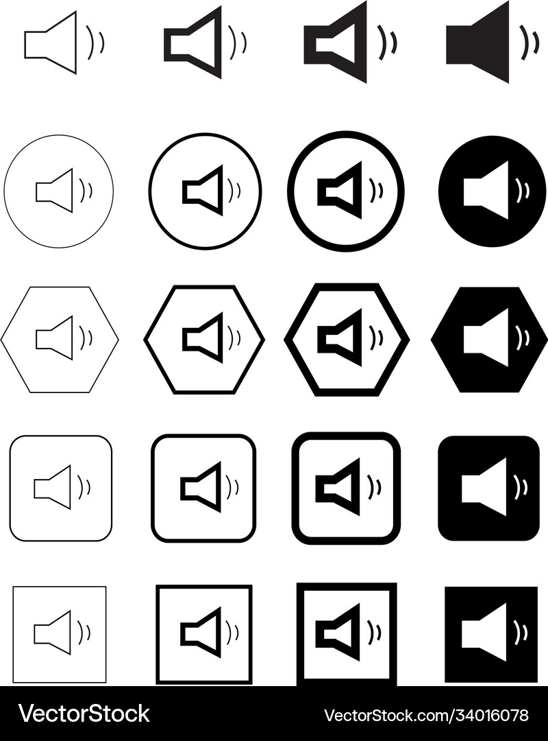 Simple sound icon sign design Royalty Free Vector Image