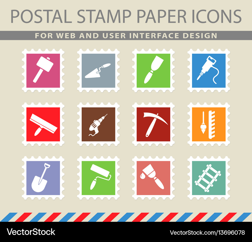 Symbols building equipment Royalty Free Vector Image