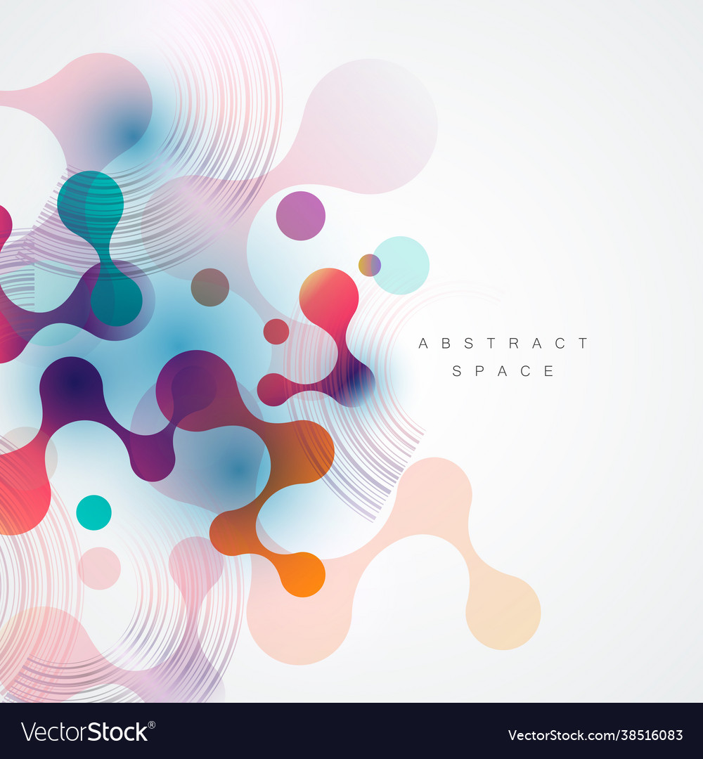 Abstract technology molecular structures Vector Image