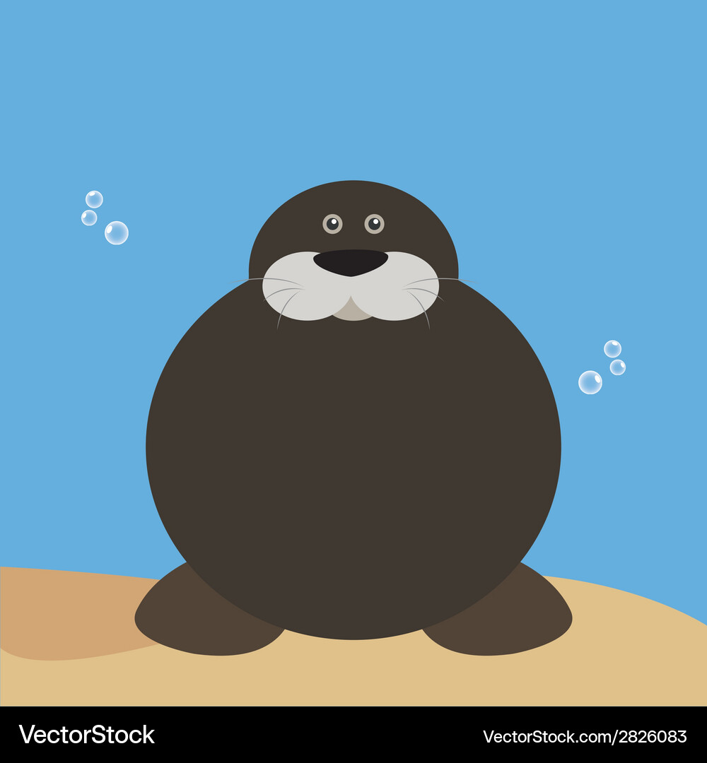 Abstract water animal on a special background Vector Image