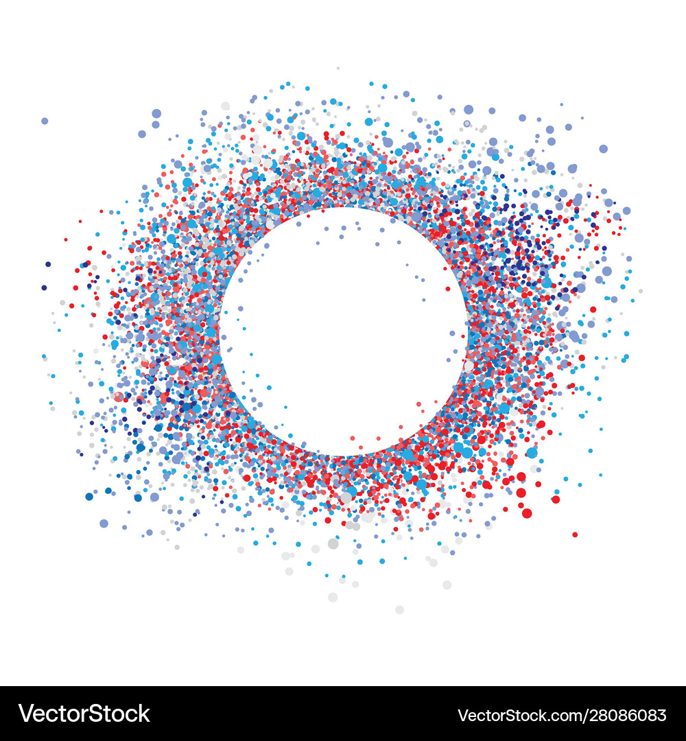 Confetti splash dots isolated burst colors Vector Image