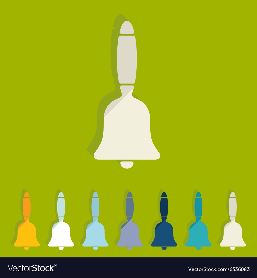 Flat design bell Royalty Free Vector Image - VectorStock