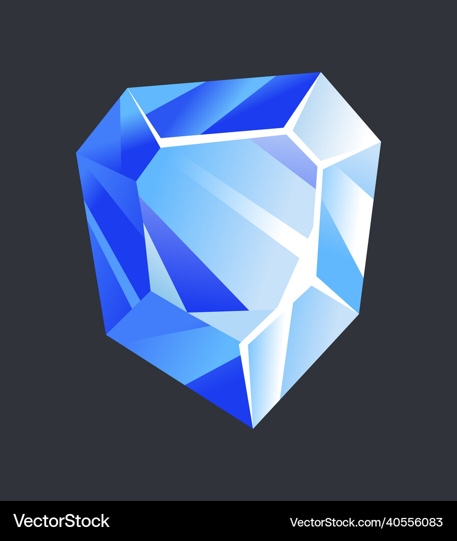 Jewelry gemstone precious stone or gem Royalty Free Vector