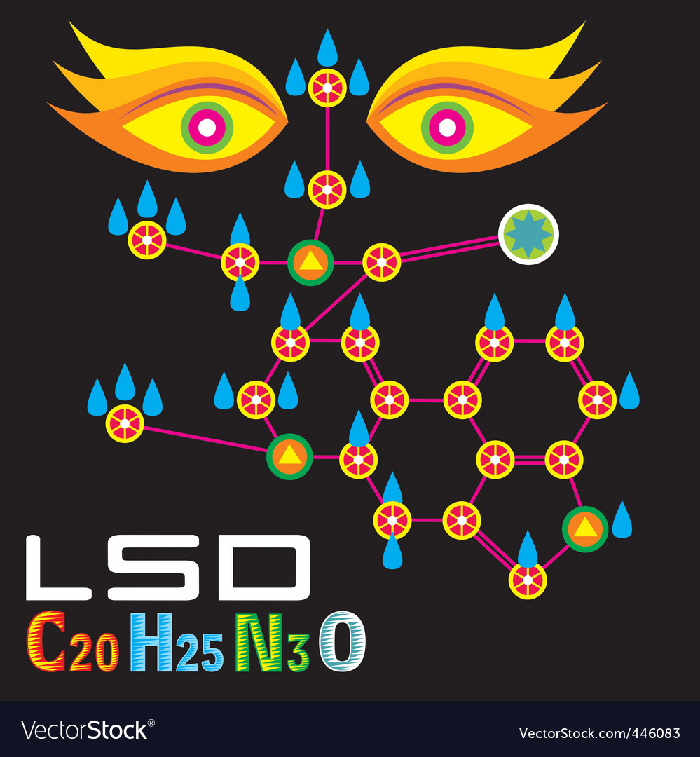 Lsdmolecule Royalty Free Vector Image - VectorStock
