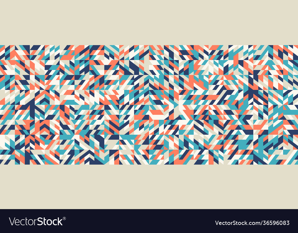 Mosaic abstract pattern design Royalty Free Vector Image