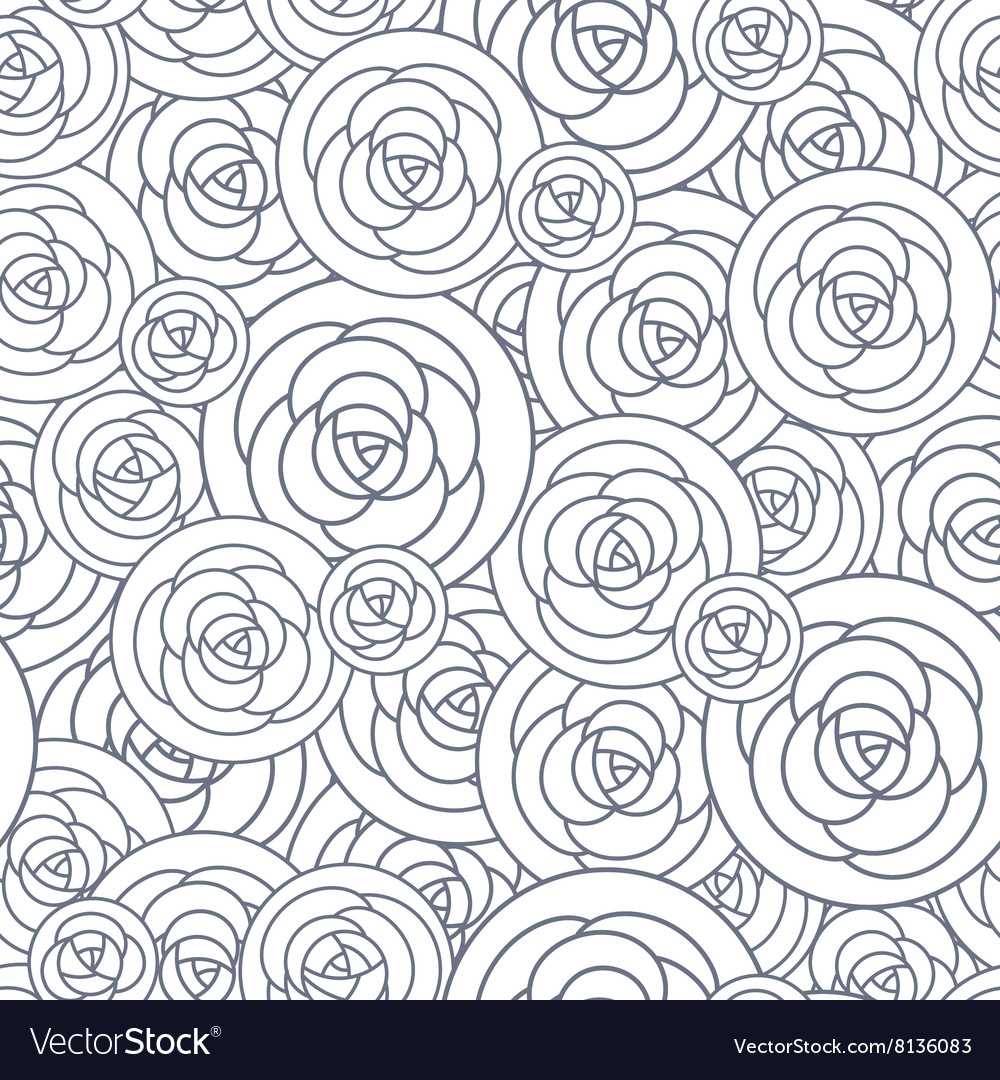 Seamless pattern with outline decorative Vector Image