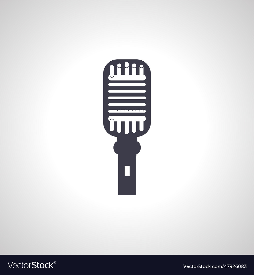 Studio microphone icon Royalty Free Vector Image