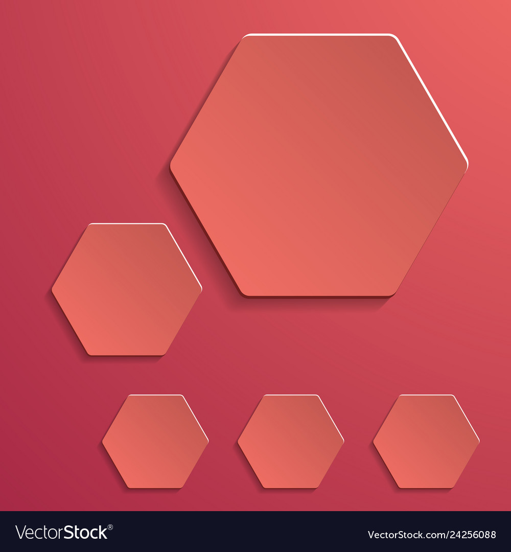 Abstract creative collage with hexagonal design Vector Image