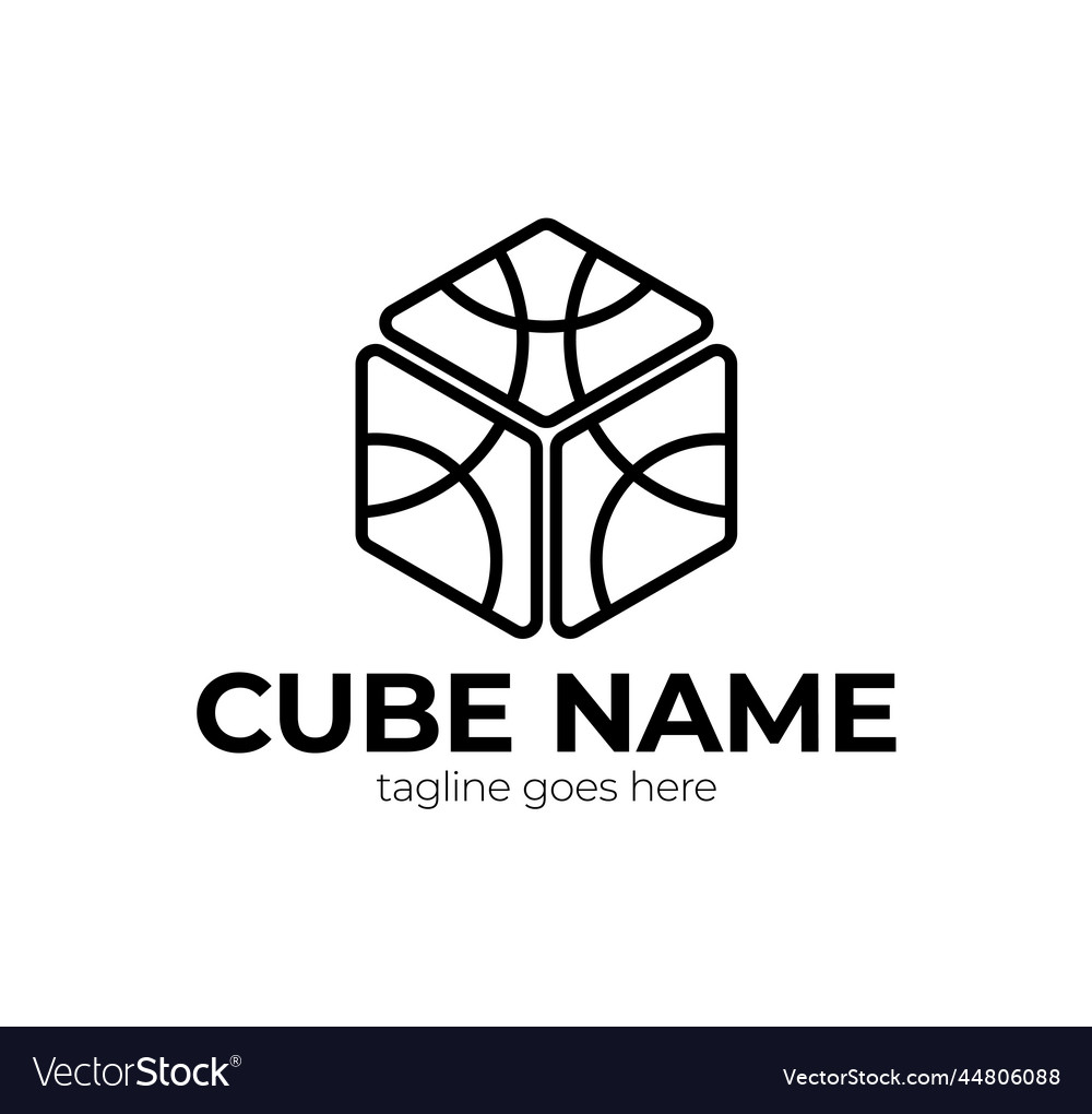 Abstract Cube Logo Cube Colorful Logo Design Vector Image