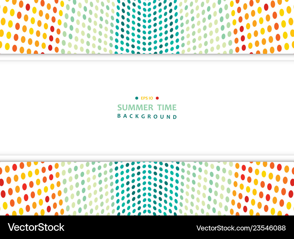 Abstract summer of colorful mesh dots pattern Vector Image