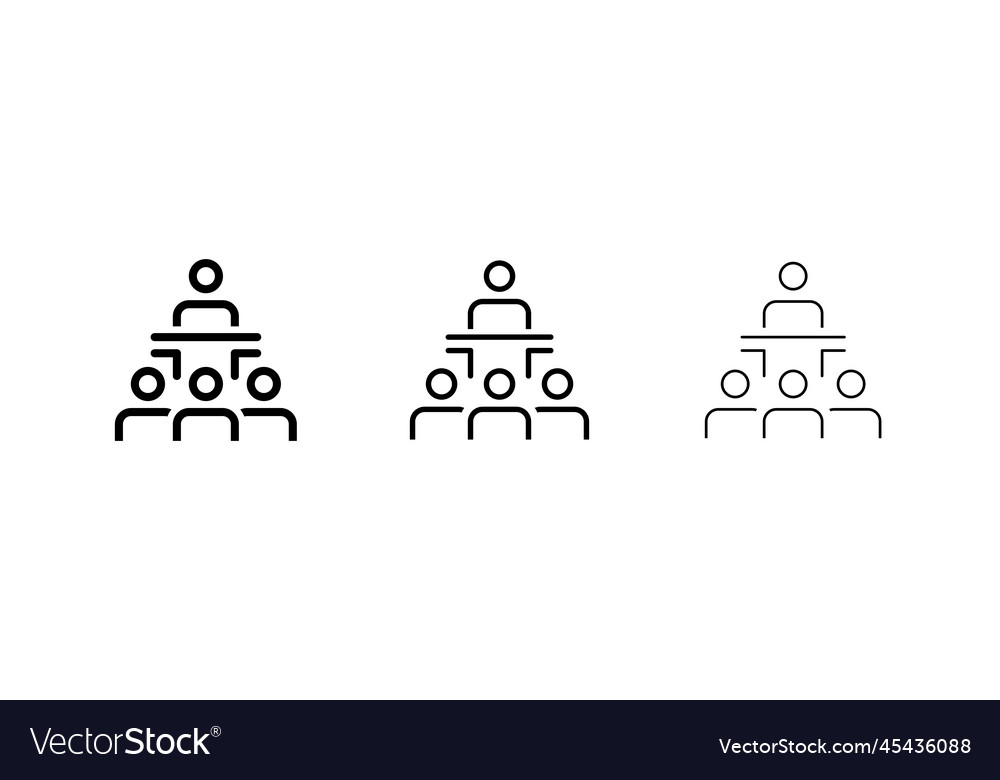 Conference icon in different style two colored Vector Image