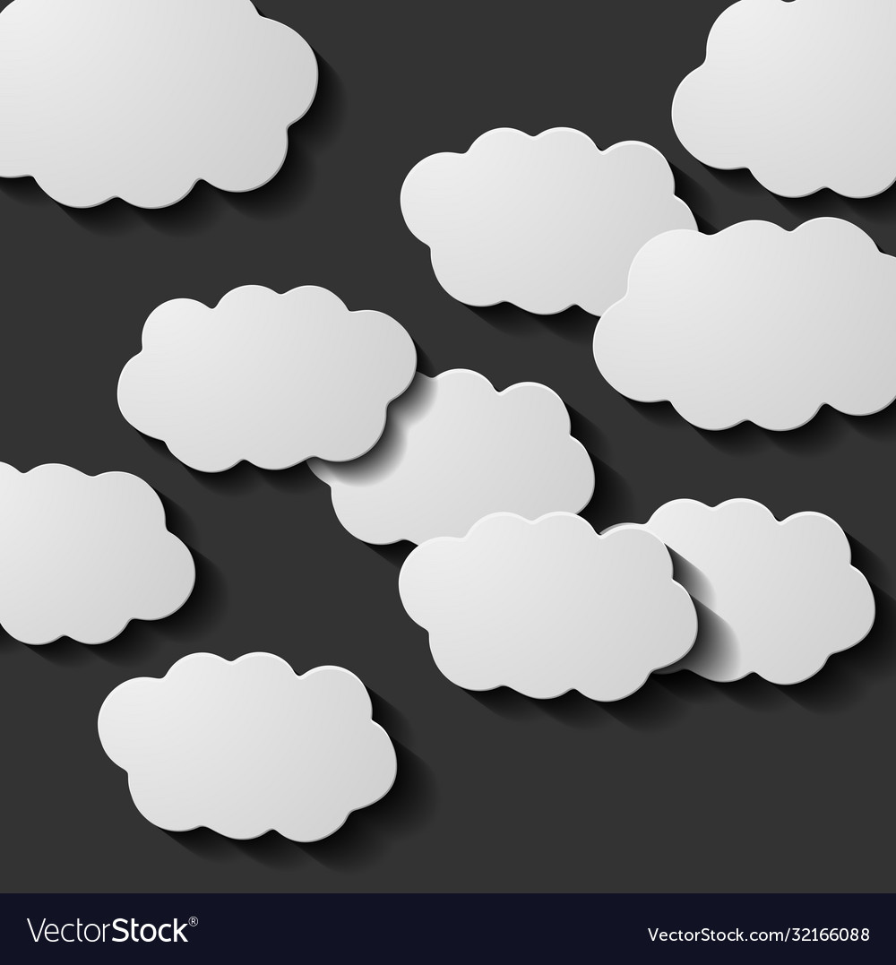 Messages in form clouds Royalty Free Vector Image