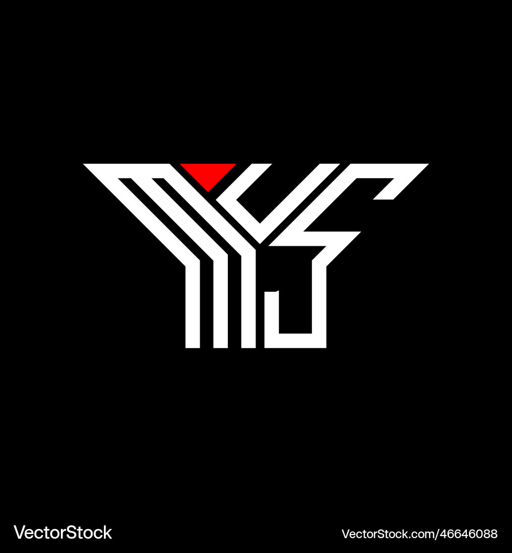 Mus letter logo creative design with graphic Vector Image
