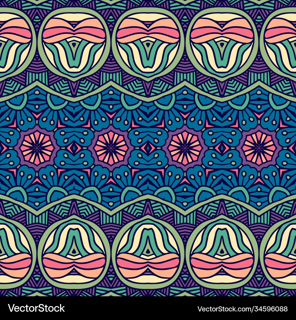 Seamless pattern african art batik ikat ethnic Vector Image