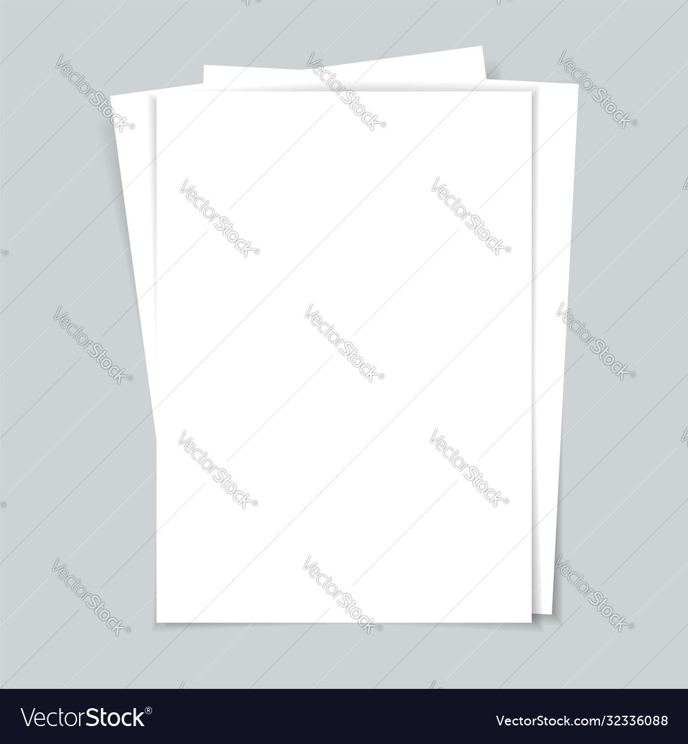 Several documents sheets paper Royalty Free Vector Image