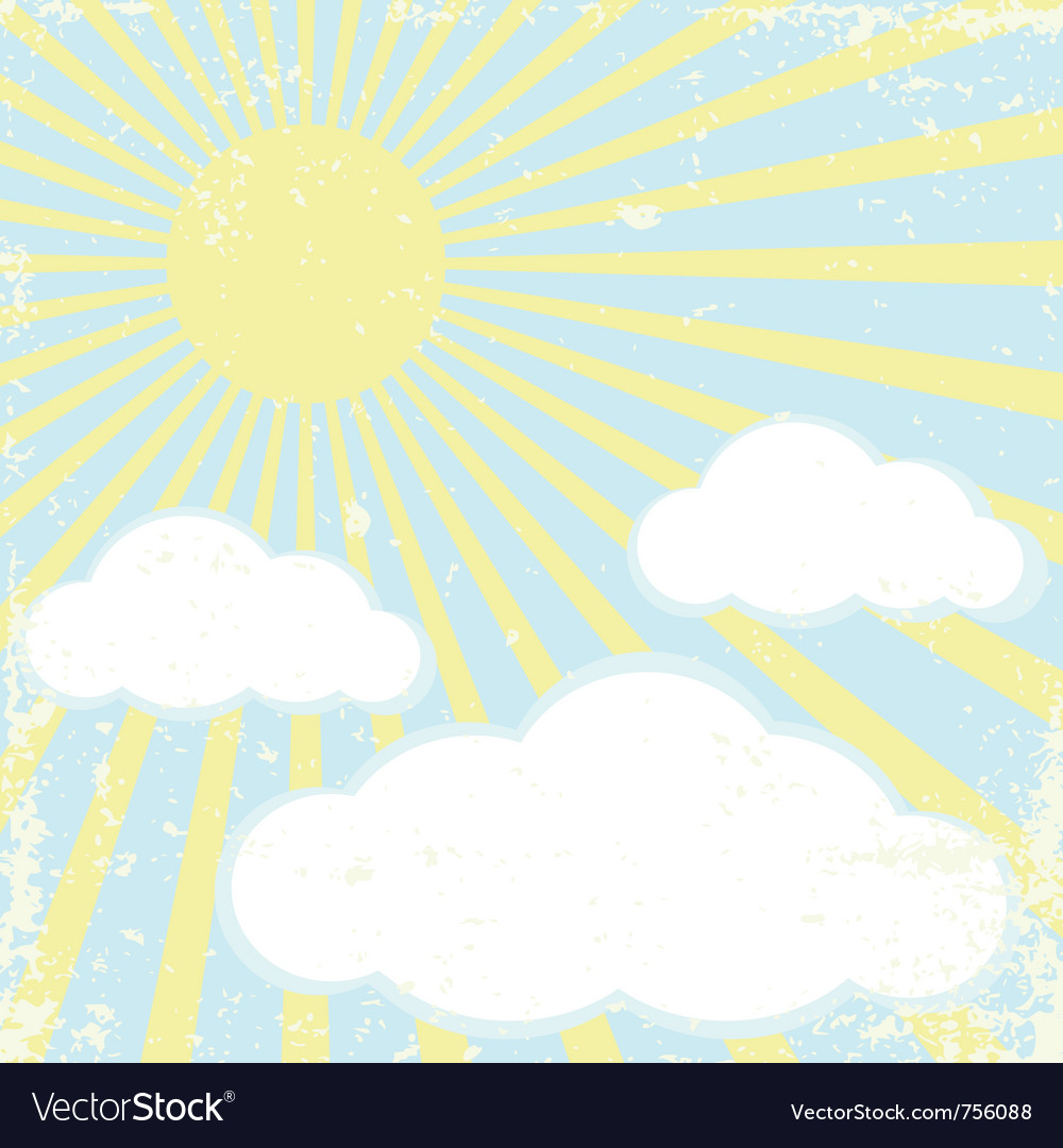 Sun background Royalty Free Vector Image - VectorStock